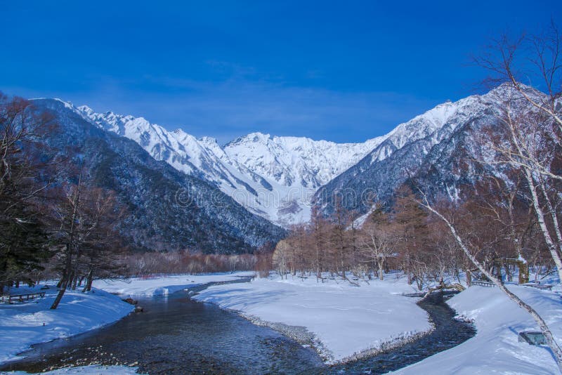Winter scene of Japan stock image. Image of scene, environment - 43410597