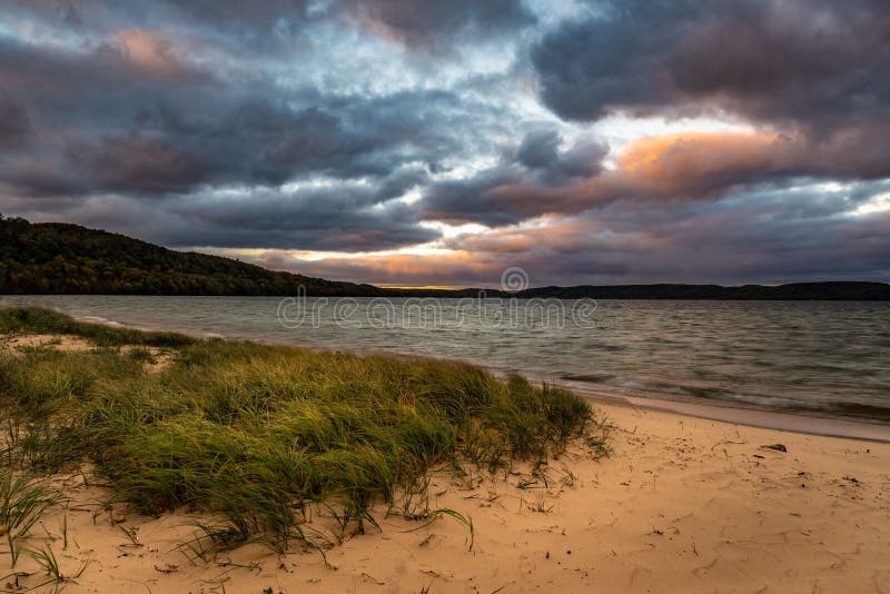 Winter Scene of Munising, Michigan S Cold Beaches with Snow and Ice ...