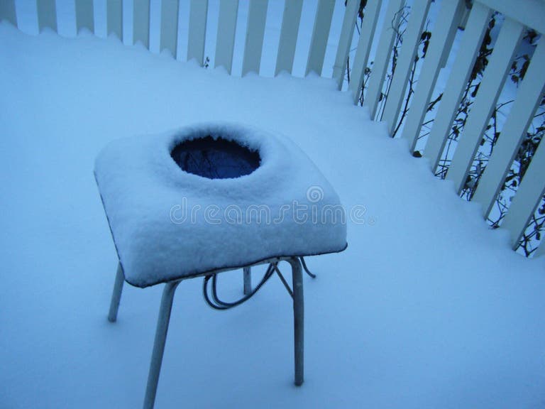 Winter Scene after Snow Fall Stock Image - Image of deep, table: 68181269