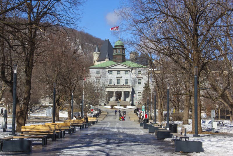 University Campus in Winter Editorial Stock Image - Image of campus ...