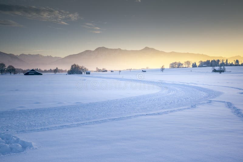 Winter scenery stock photo. Image of season, beautiful - 48497196