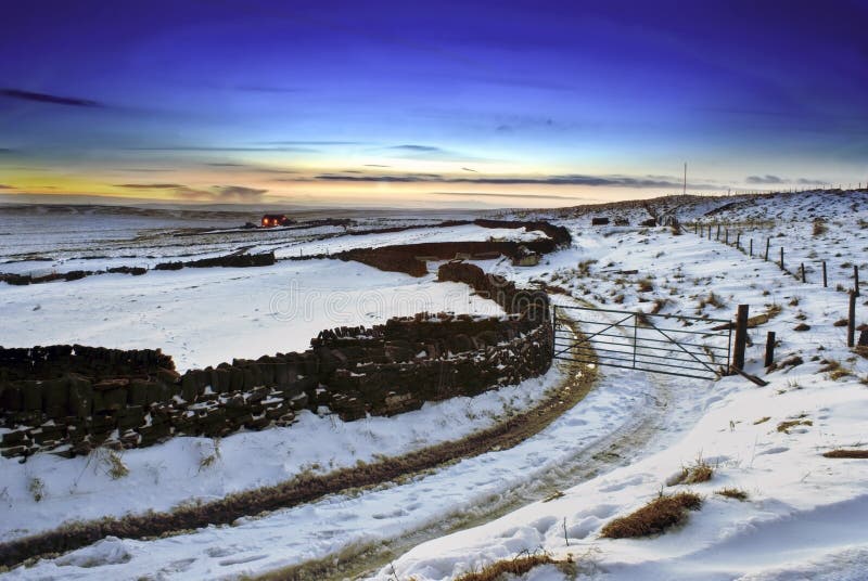 Winter Snow - Yorkshire - England Stock Image - Image of travel ...