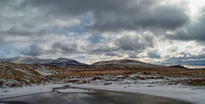 Winter in the Scottish Highlands Stock Image - Image of altitude ...