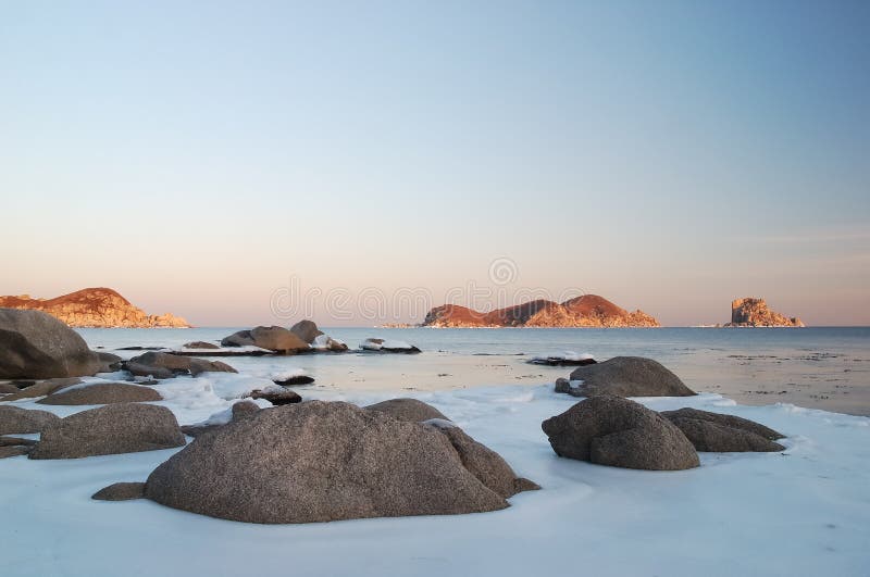 Winter sea coast-3 stock photo. Image of nature, beauty - 7335950