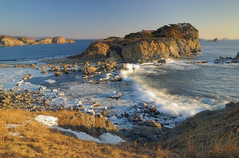 Windswept Breakers stock image. Image of swell, offshore - 64687