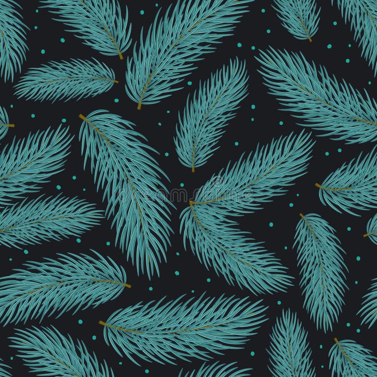 Conifer Branch Pattern Stock Illustrations – 7,569 Conifer Branch ...