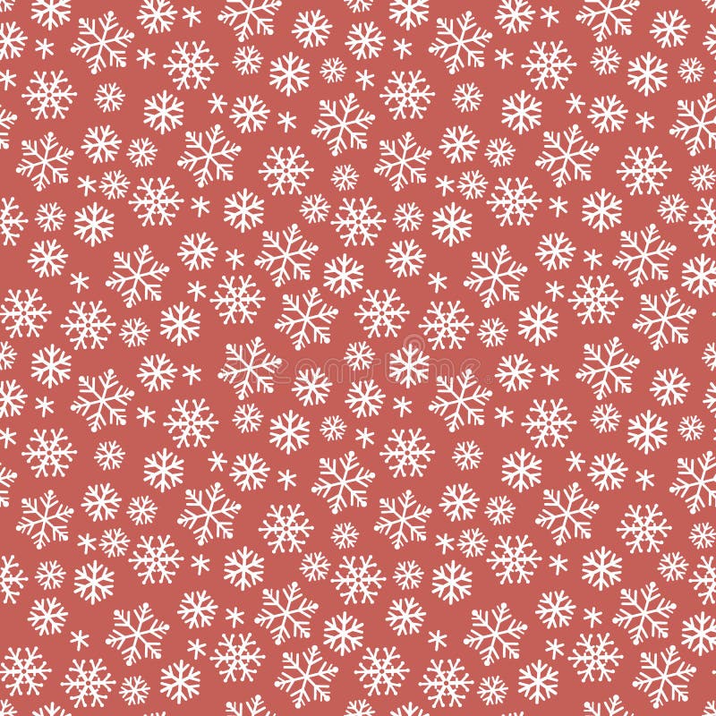 Winter Seamless Pattern with Snowflake. Stock Vector - Illustration of ...