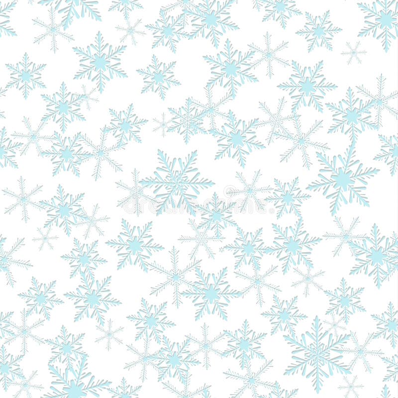 Winter Seamless Snowflake Background Pattern. Vector Illustration ... Winter Seamless Snowflake Background Pattern. Vector Illustration ...