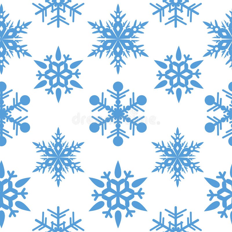Winter Seamless Snowflake Pattern. Vector Snow Stock Vector ... Winter Seamless Snowflake Pattern. Vector Snow Stock Vector ...