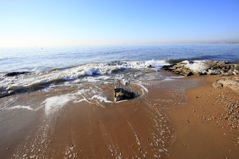 Winter seaside scenery stock image. Image of sunny, sightseeing - 172194037