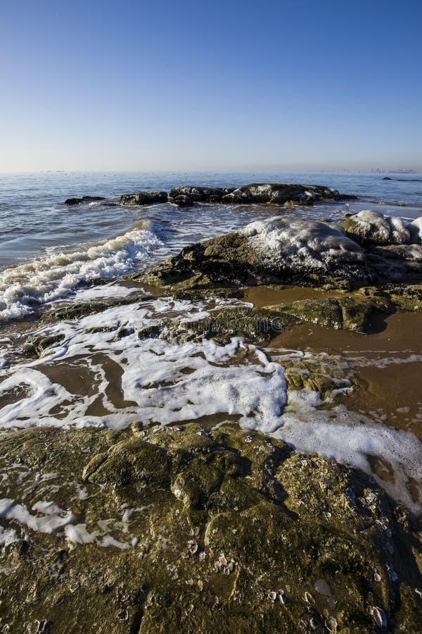Winter seaside scenery stock photo. Image of tourism - 172195034