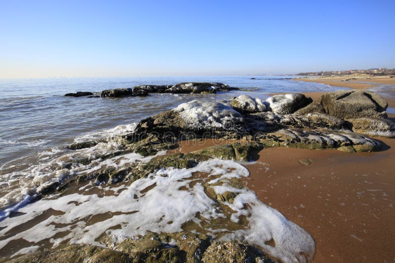 Winter seaside scenery stock photo. Image of scenic - 172195440