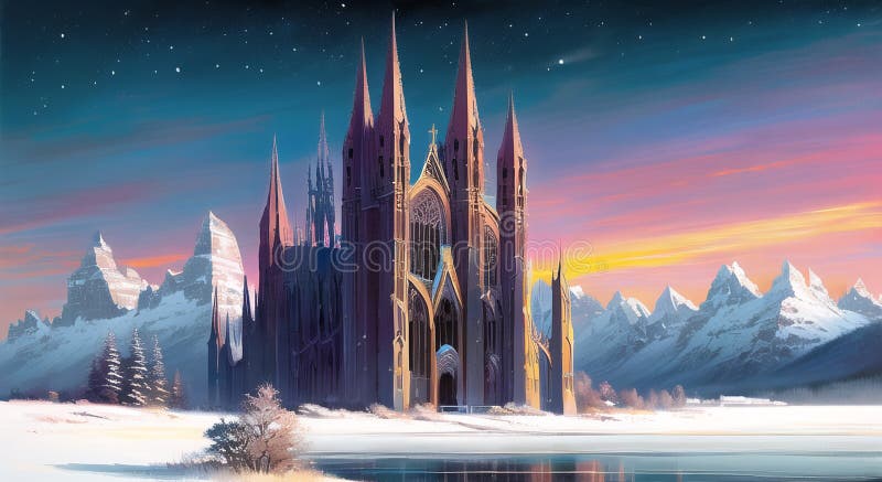 Winter Season is Back Nature Landscape Ai Generated Stock Illustration ...