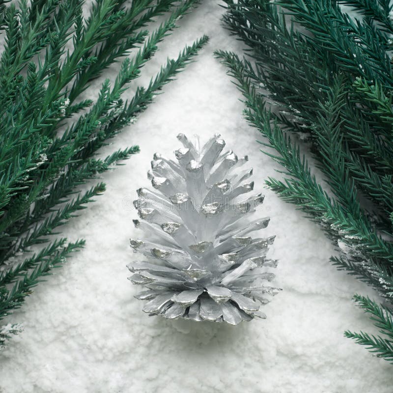 Winter Season,christmas Concepts Ideas with Pine Tree and Snow Stock ...