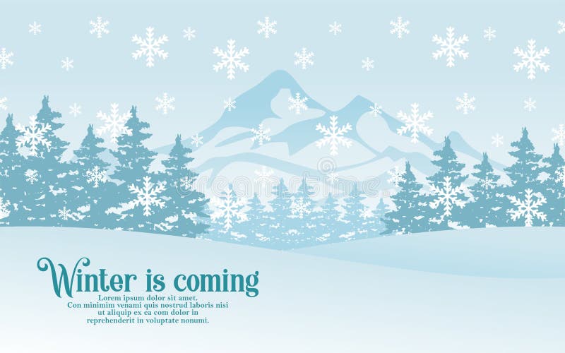 Start of Winter background stock vector. Illustration of background ...