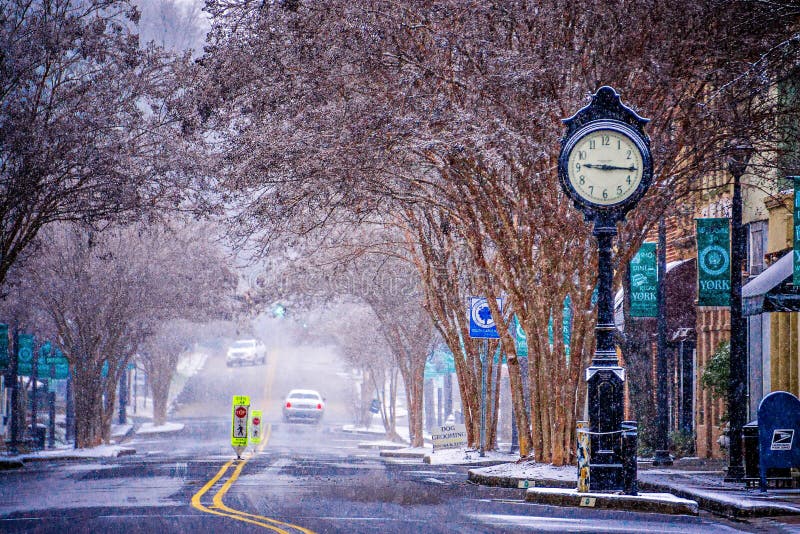 Winter Season in York South Carolina Stock Photo - Image of historic ...