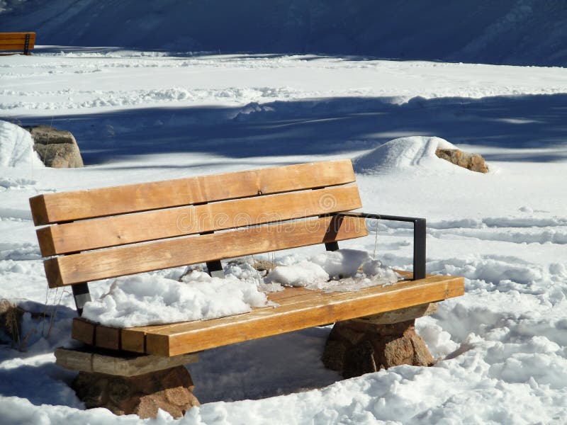 Winter seat stock image. Image of mountain, snow, rocks - 65078643