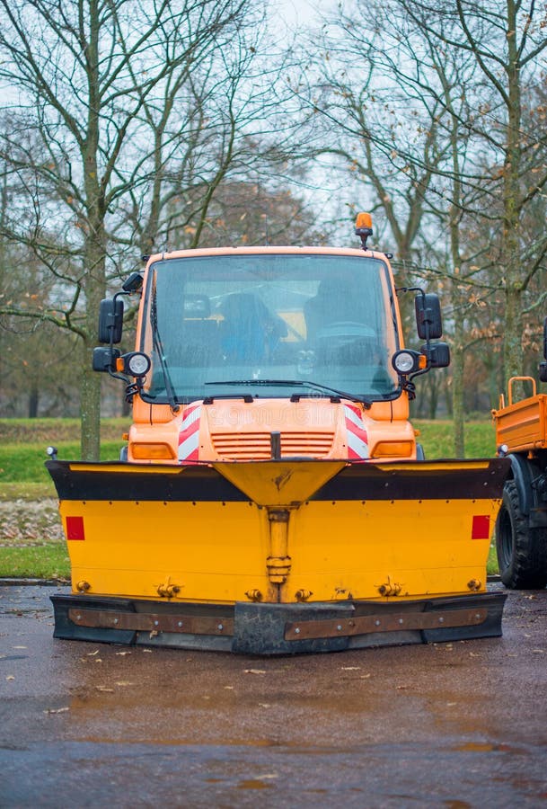Winter service vehicles. stock image. Image of cleaning - 46968419