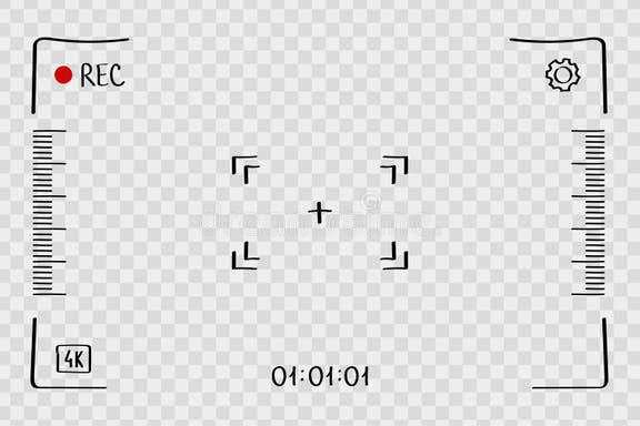 Smartphone Camera Viewfinder Interface, Screen. Stock Vector ...