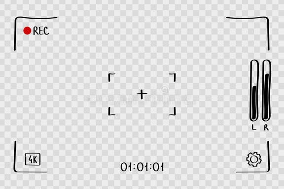 Hand Drawn Camera Viewfinder Frame Stock Vector - Illustration of label ...