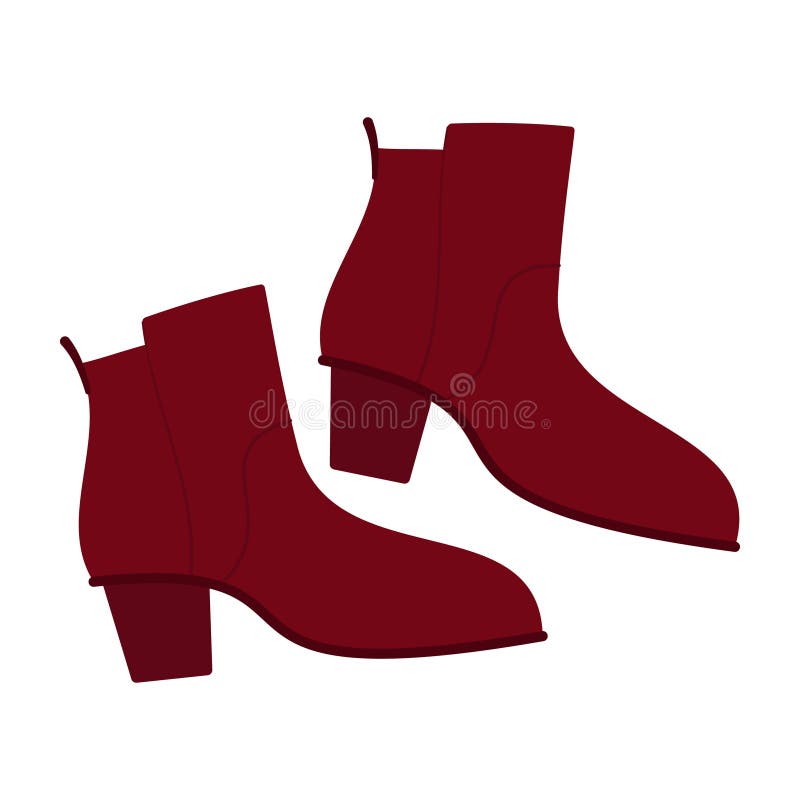 Winter Shoes and Boots Vector Flat Illustration Stock Vector ...