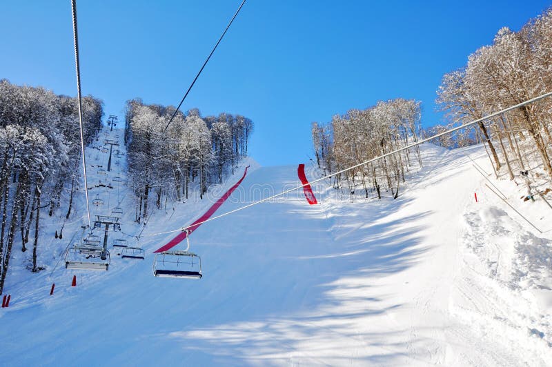 Winter ski resort stock photo. Image of snow, holiday - 21449686