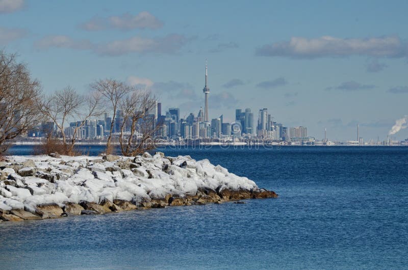 Winter Skyline of Toronto stock photo. Image of winter - 240083912