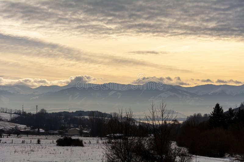 Winter in the Slovak Tatra Mountains Full of Snow. Stock Image - Image ...