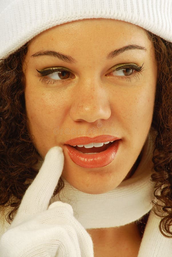 Winter smiles stock image. Image of happy, american, lips - 3442967