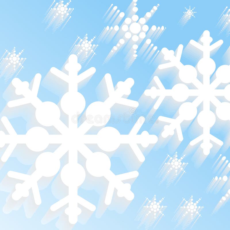 Snowflake Background or Logo Stock Illustration - Illustration of wisp ...