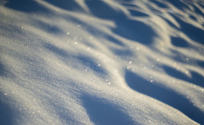 Winter Snow Background Soft Focus and Nice Bokeh Stock Image - Image of ...