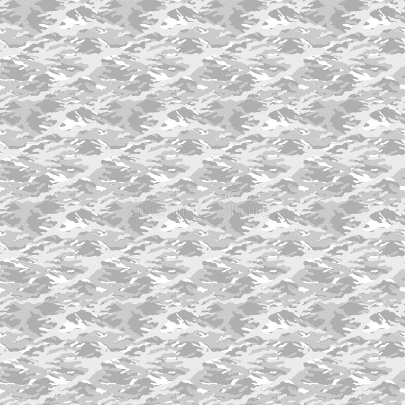 Winter Snow Colored Seamless Camouflage Pattern Illustration Stock ...