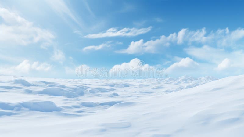 Winter Snow Field Background AI Generated Stock Illustration ...