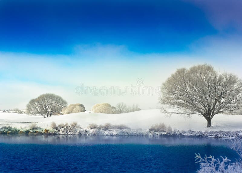 Winter snow landscape stock image. Image of scenic, snow - 22608191