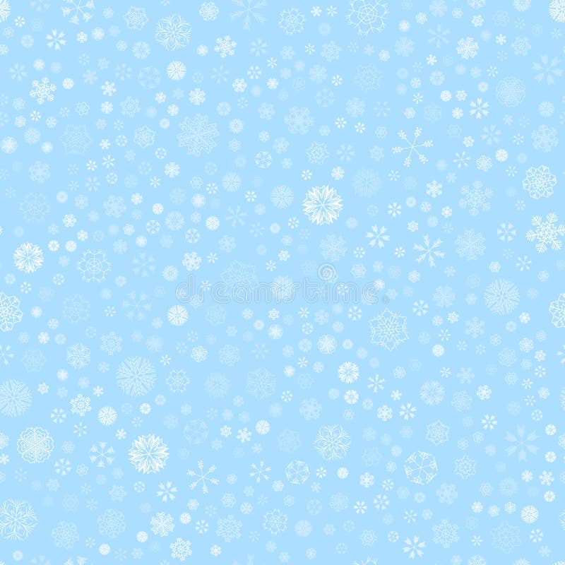 Winter Snow Light Seamless Pattern Stock Illustration - Illustration of ...