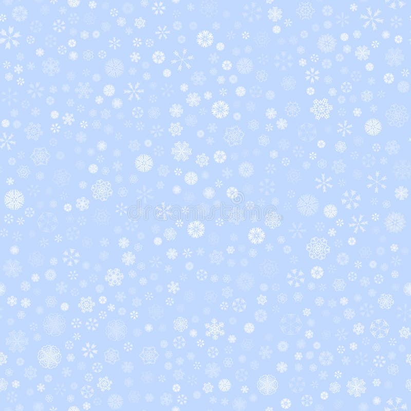 Winter Snow Light Seamless Pattern Stock Illustration - Illustration of ...