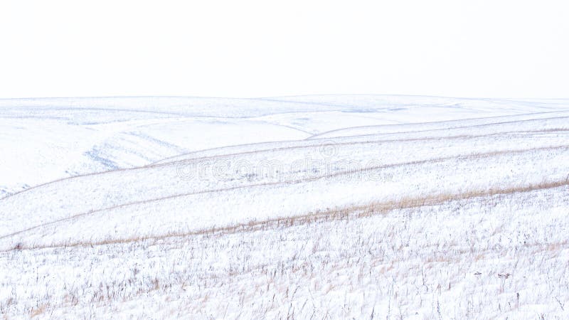 Winter Snow Minimalistic Landscape Stock Image - Image of travel ...