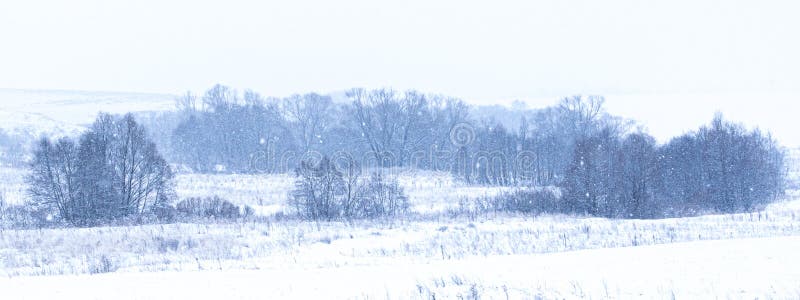 Winter Snow Minimalistic Landscape Stock Image - Image of cold, field ...