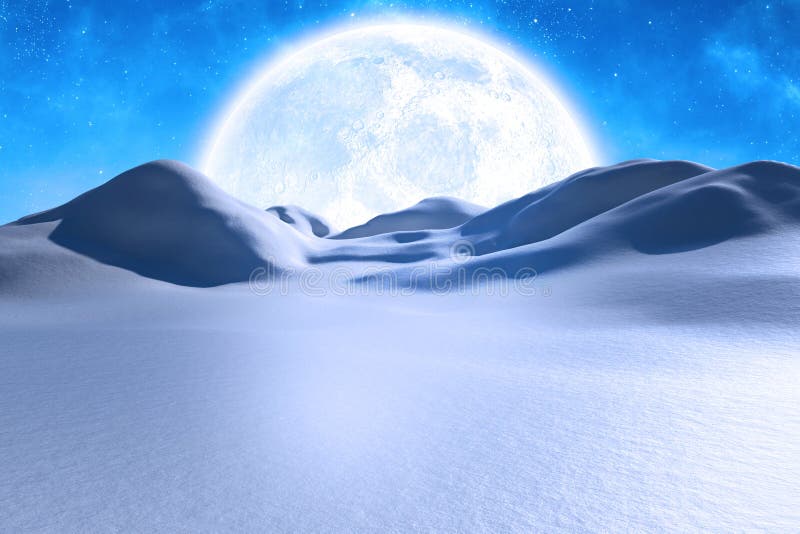 Winter snow scene stock illustration. Illustration of landscape - 62289690