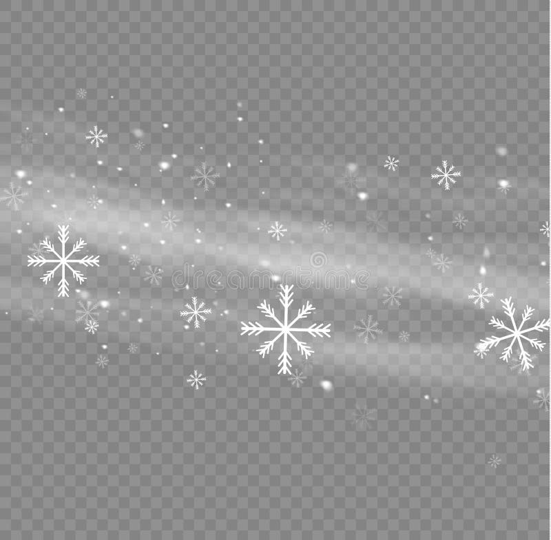 Winter Snow Wind, Fog, White Gradient Decorative Stock Vector ...