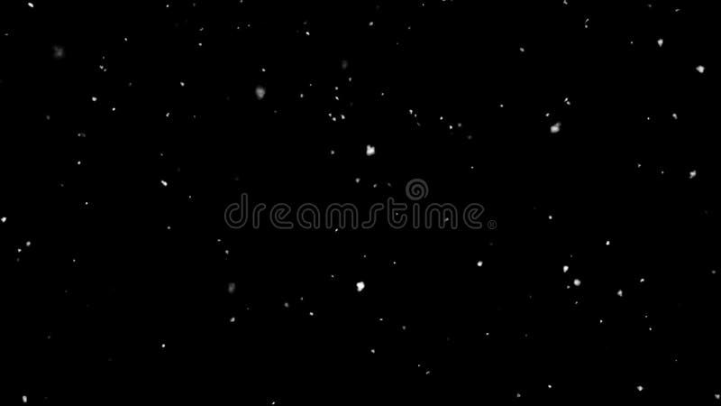 Winter Snowfall on Transparent Background with an Alpha Channel. Snow ...