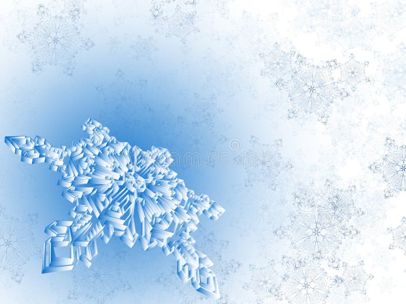 Winter Snowflake Background Stock Illustration - Illustration of season ...