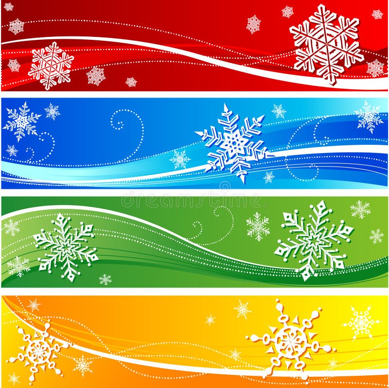 Winter snowflake banner stock vector. Illustration of frame - 3601736