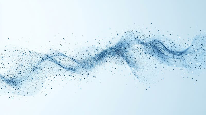 Winter Snowflake Data Stream Abstract Winter Scene Light Blue ...