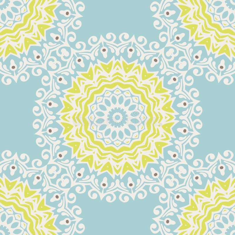 Winter Snowflake Mandala Pattern Stock Vector - Illustration of ...