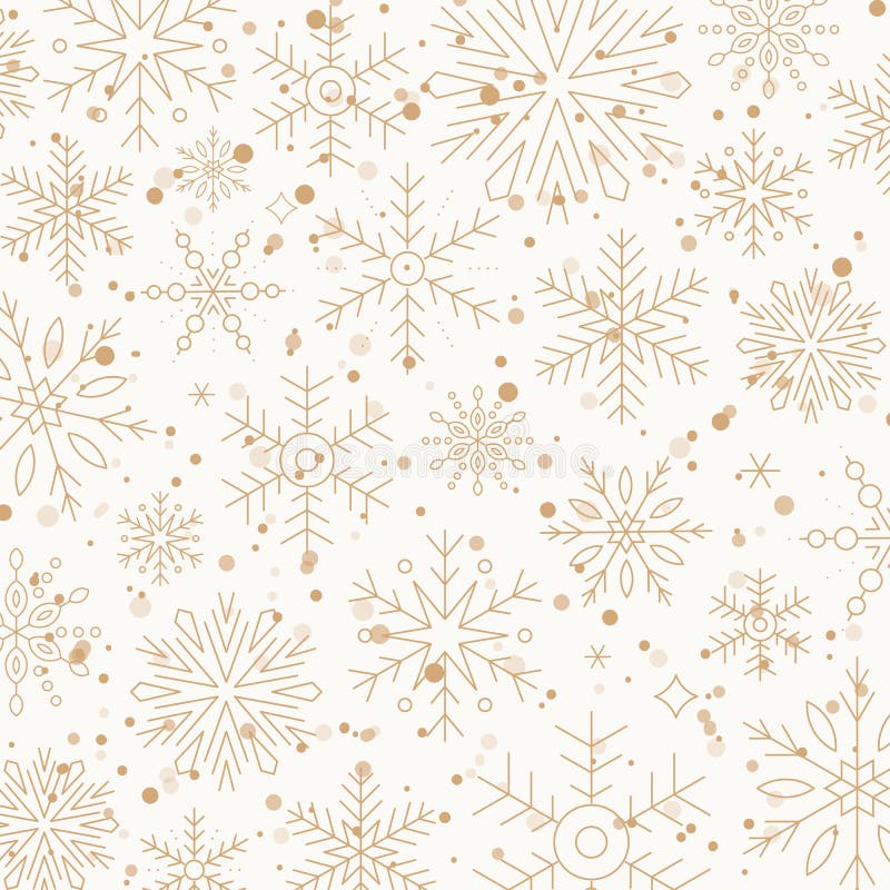 Winter Snowflakes Square Backround in Flat Style Stock Vector ...