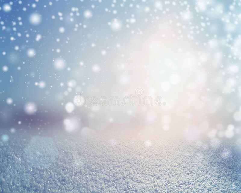 Winter Snowy Landscape Background. Stock Photo - Image of evening ...