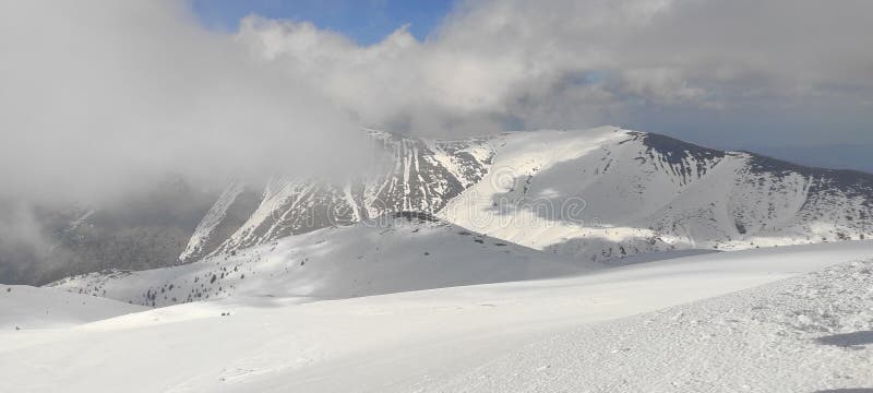 Winter Snowy Landscape from Slavyanka Mountain Stock Image - Image of ...
