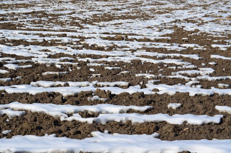 Winter soil structure stock image. Image of earth, brown - 87264973