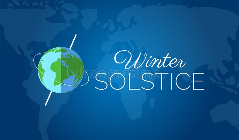 Winter Solstice Background Illustration Stock Vector - Illustration of ...